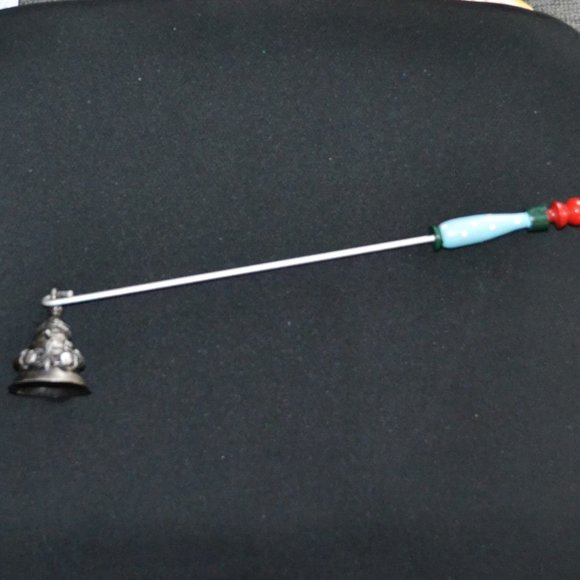 Holiday | Pewter Candle Snuffer Snowman Design Red Blue Handle ...